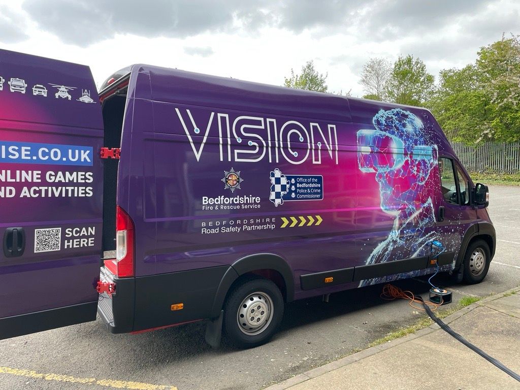 'Vision van' launched by Beds Fire and Rescue to warn of dangers of distracted driving | News ...
